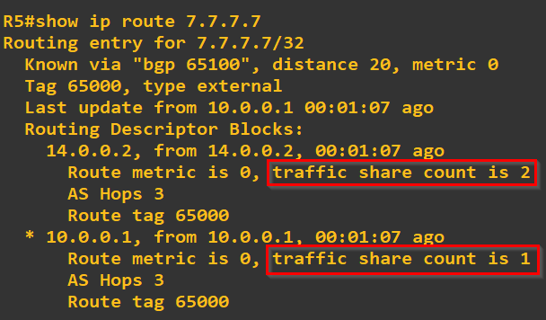 BGP Load sharing and Unequal Cost Load sharing – VxPlanet