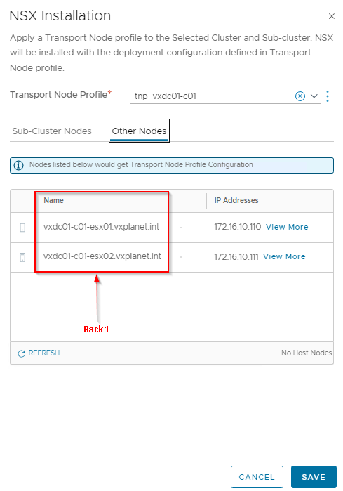 NSX Transport Node Profiles (TNP) and Sub-Transport Node Profiles (Sub-TNP) – VxPlanet